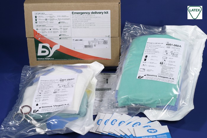 Kit de parto de emergência - Conjuntos esterilizados